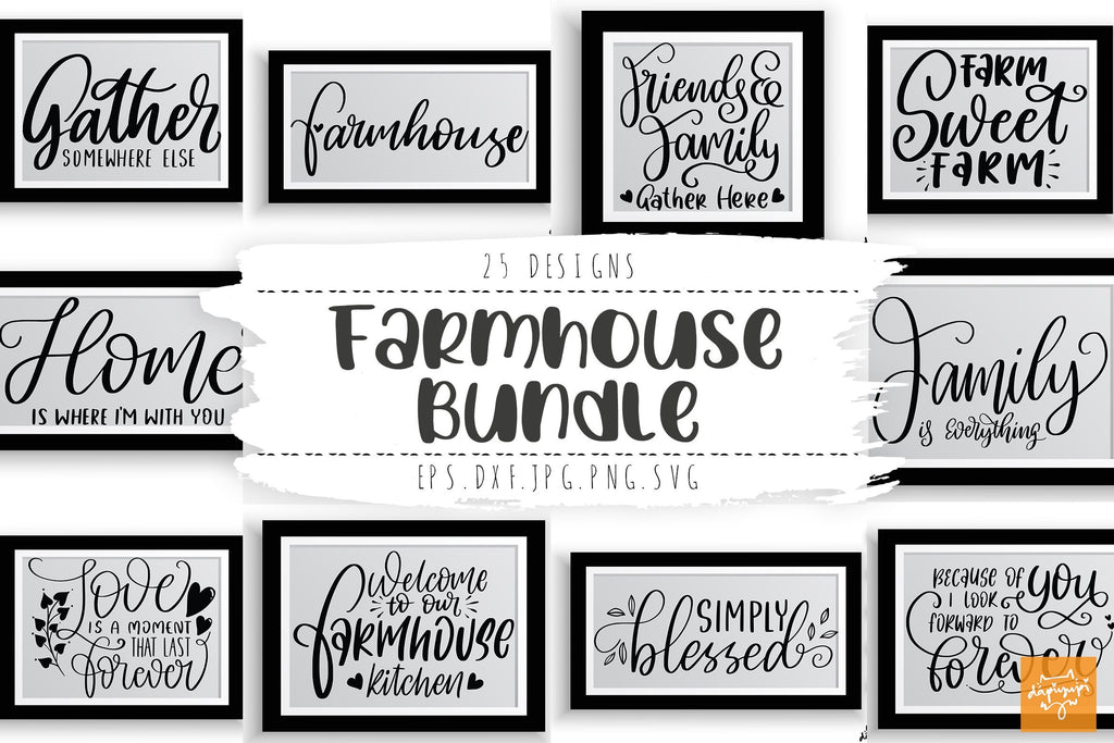 Farmhouse Bundle Farm Family Quotes SVG - So Fontsy