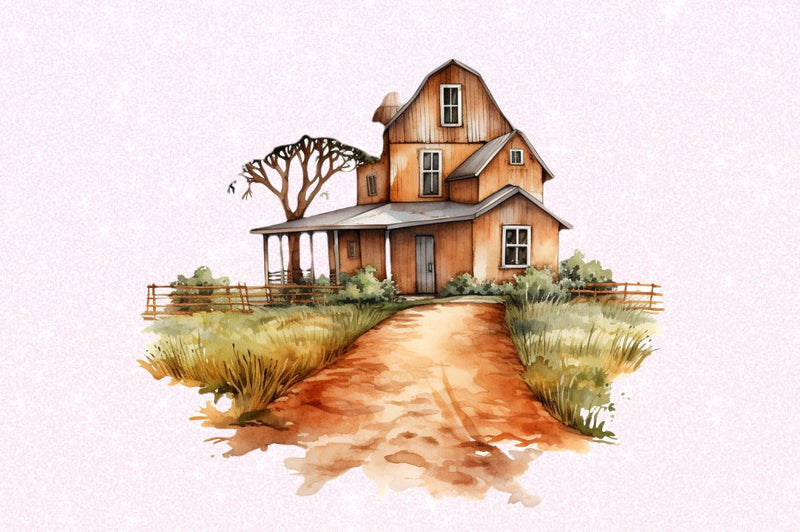 Farmhouse Clipart Bundle - So Fontsy