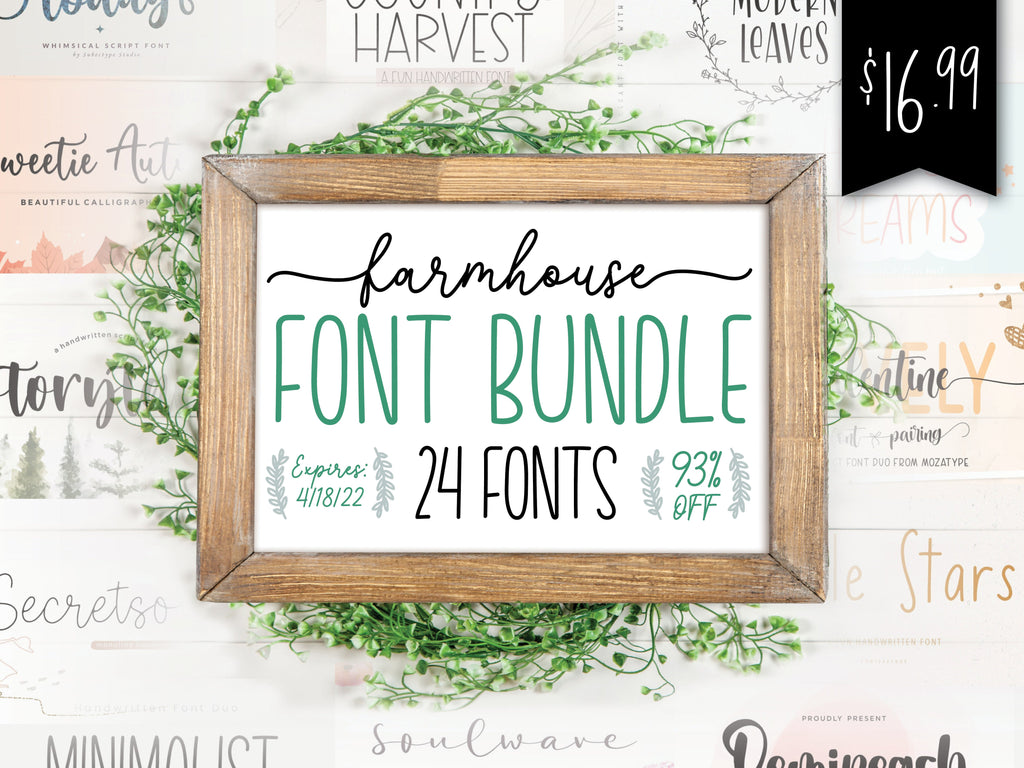 Farmhouse Font Bundle - So Fontsy