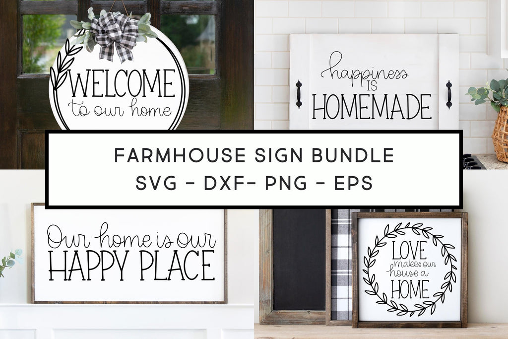 Farmhouse Sign SVG Mini Bundle, Farmhouse Decor SVG, - So Fontsy