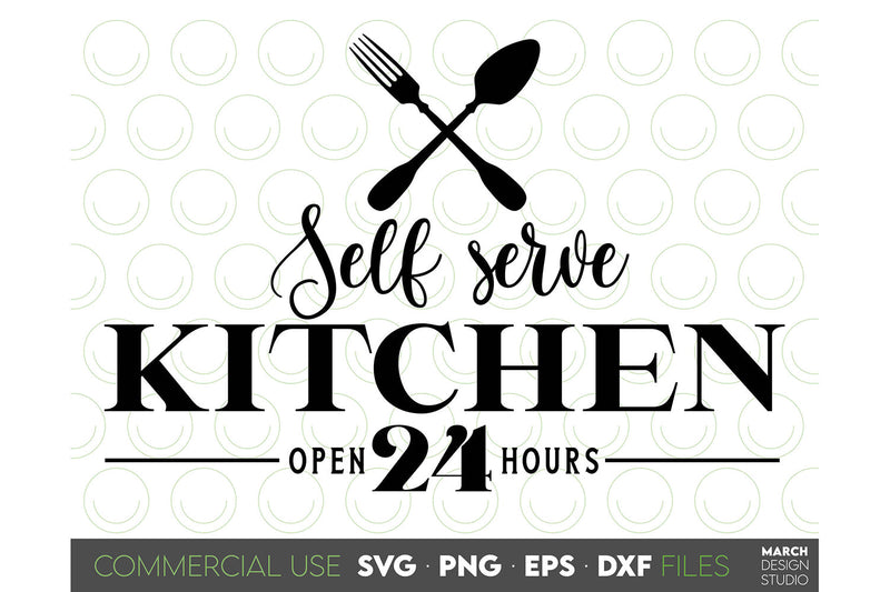 Farmhouse Sign SVG, Self Serve Kitchen SVG, Market Sign SVG - So Fontsy