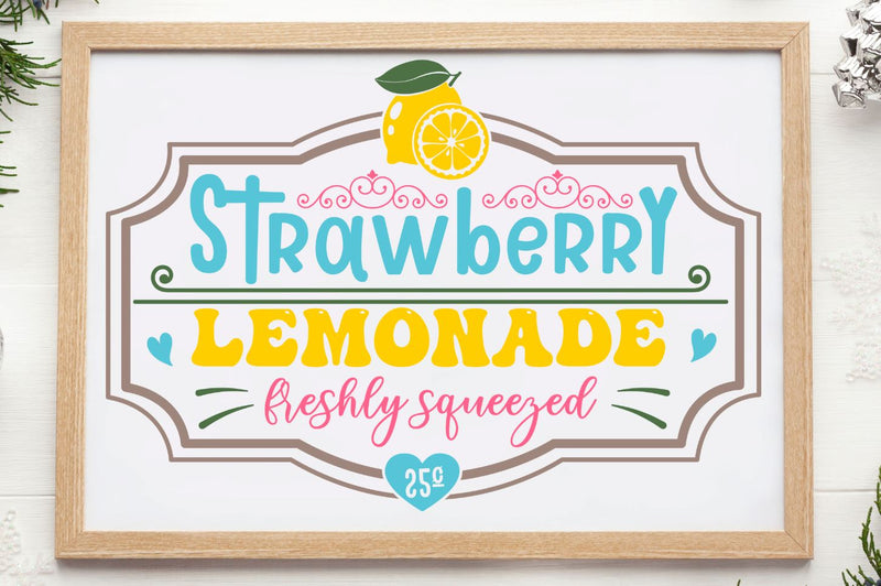 Farmhouse Summer Signs SVG - So Fontsy