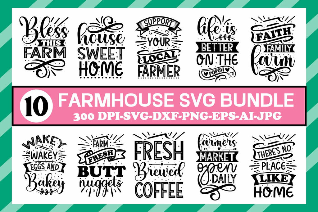 Farmhouse Svg Bundle - So Fontsy