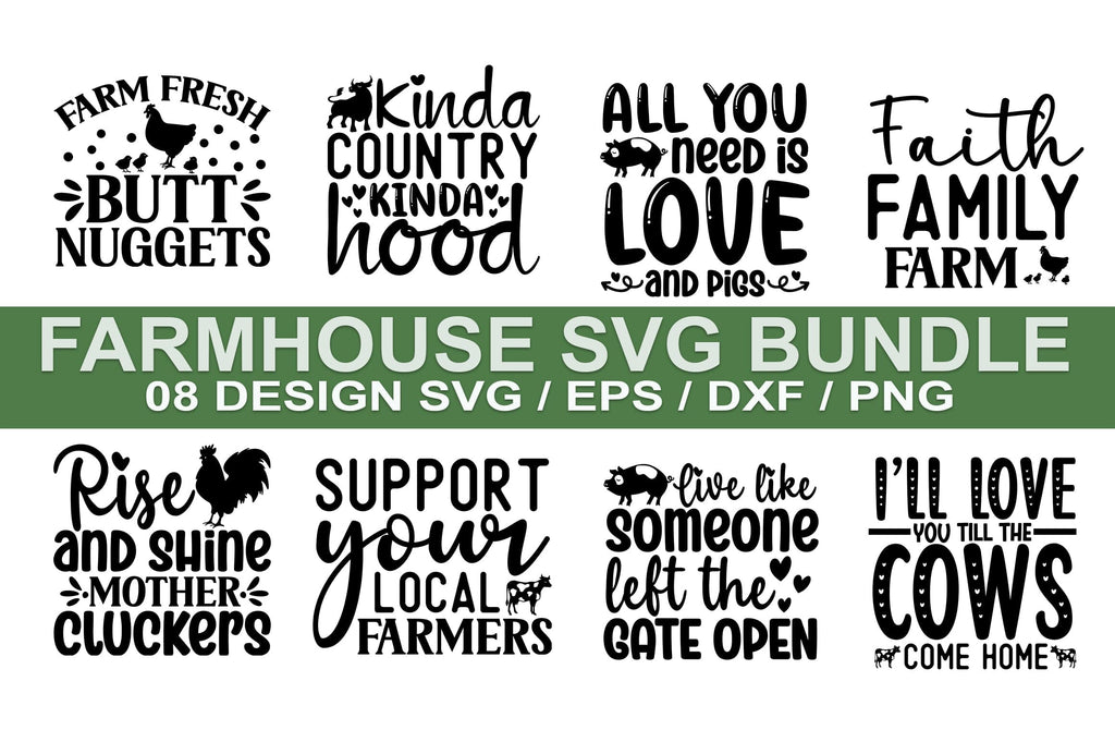 Farmhouse SVG Bundle - So Fontsy