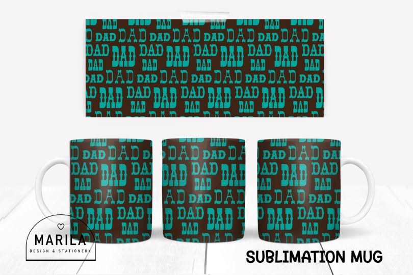 father Mug Sublimation Design / dad Mug Design #2 - So Fontsy