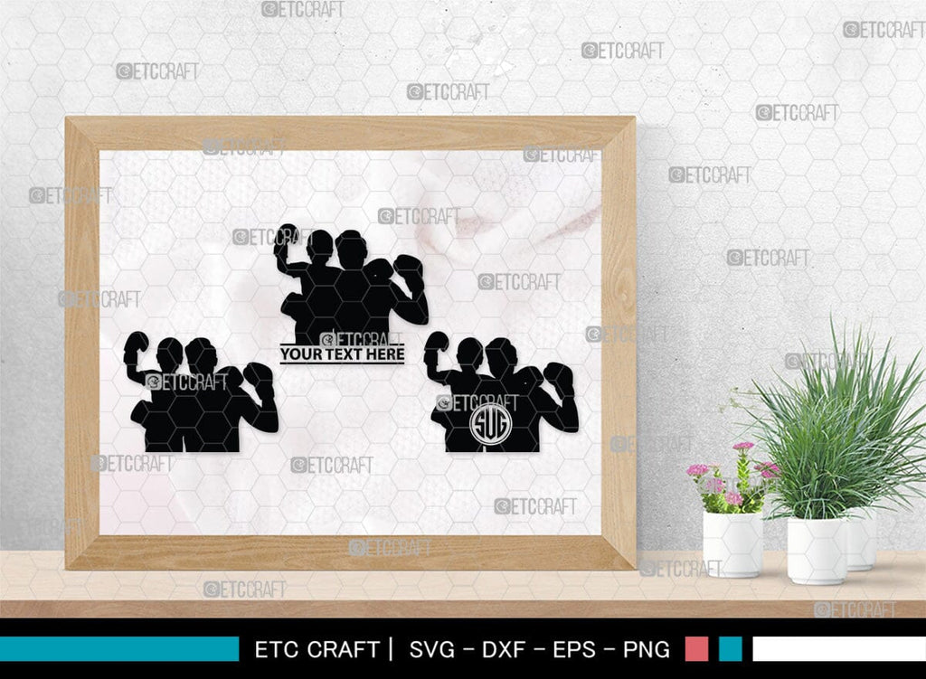 Father With Kid Monogram, Father With Kid Silhouette, Father With Kid ...