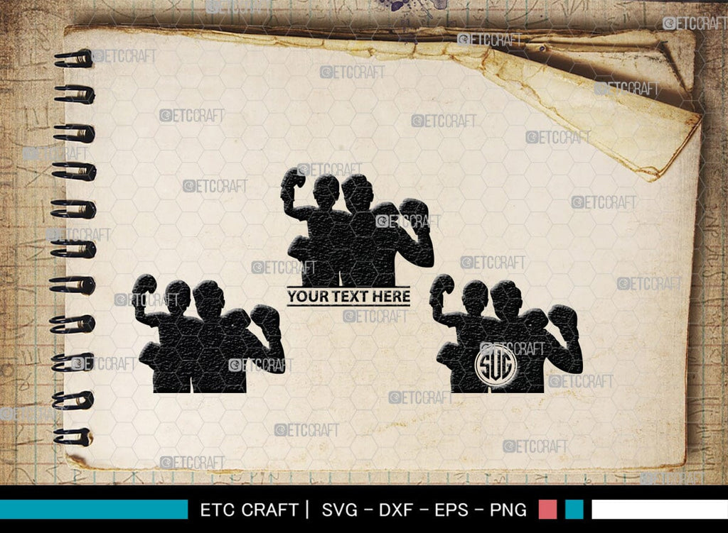 Father With Kid Monogram, Father With Kid Silhouette, Father With Kid ...