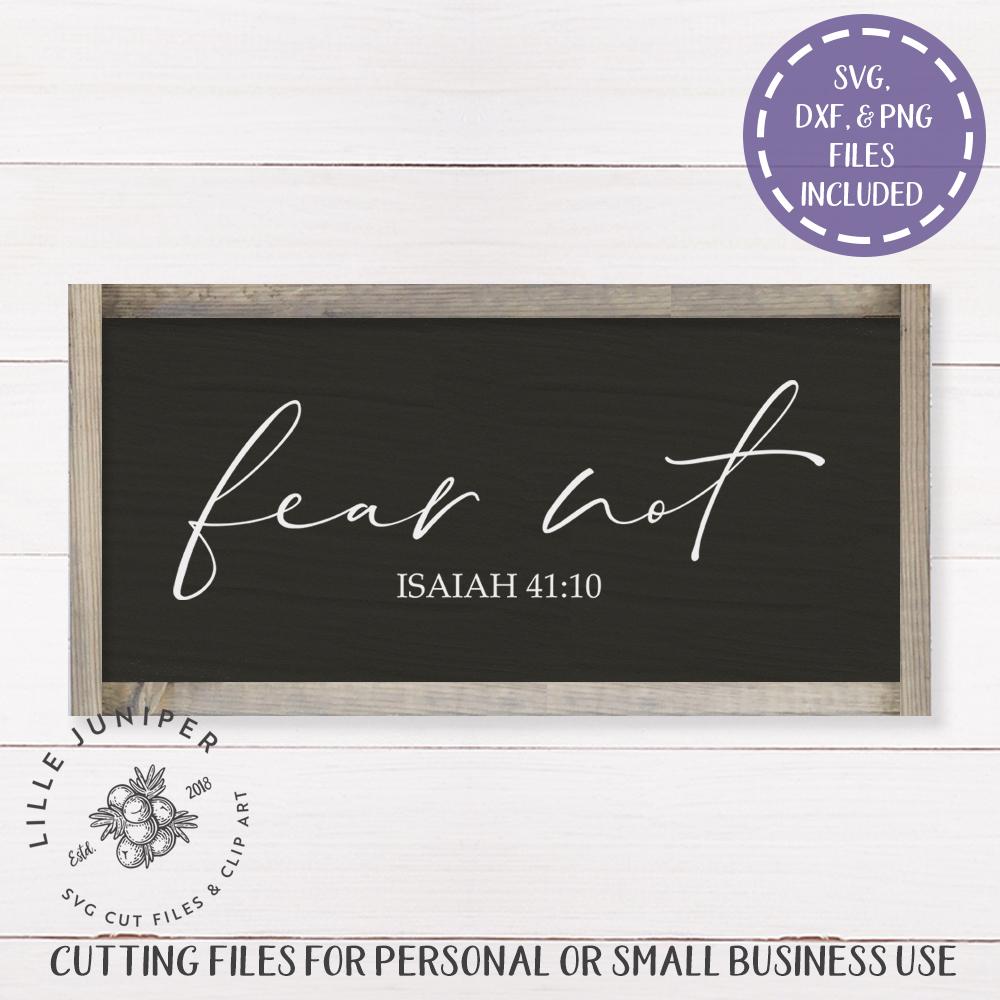 Fear Not SVG | Christian SVG | Farmhouse Sign Design - So Fontsy