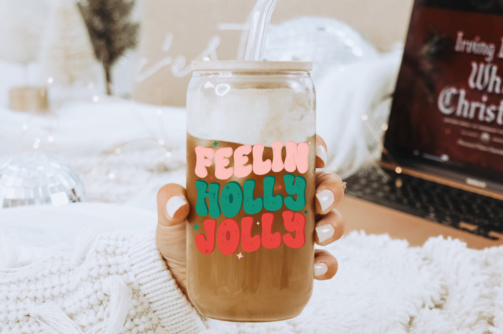 Feelin' Holly Jolly Retro PNG - So Fontsy