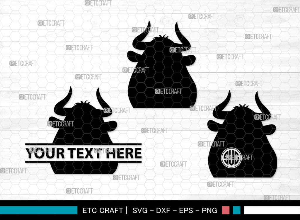 Ferdinand Monogram, Ferdinand Silhouette, Ferdinand SVG, Ferdinand Bull ...