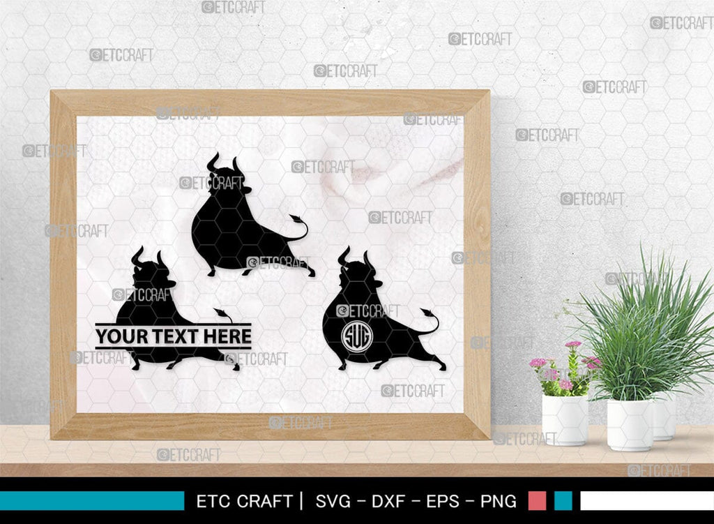 Ferdinand Monogram, Ferdinand Silhouette, Ferdinand SVG, Ferdinand Bull ...