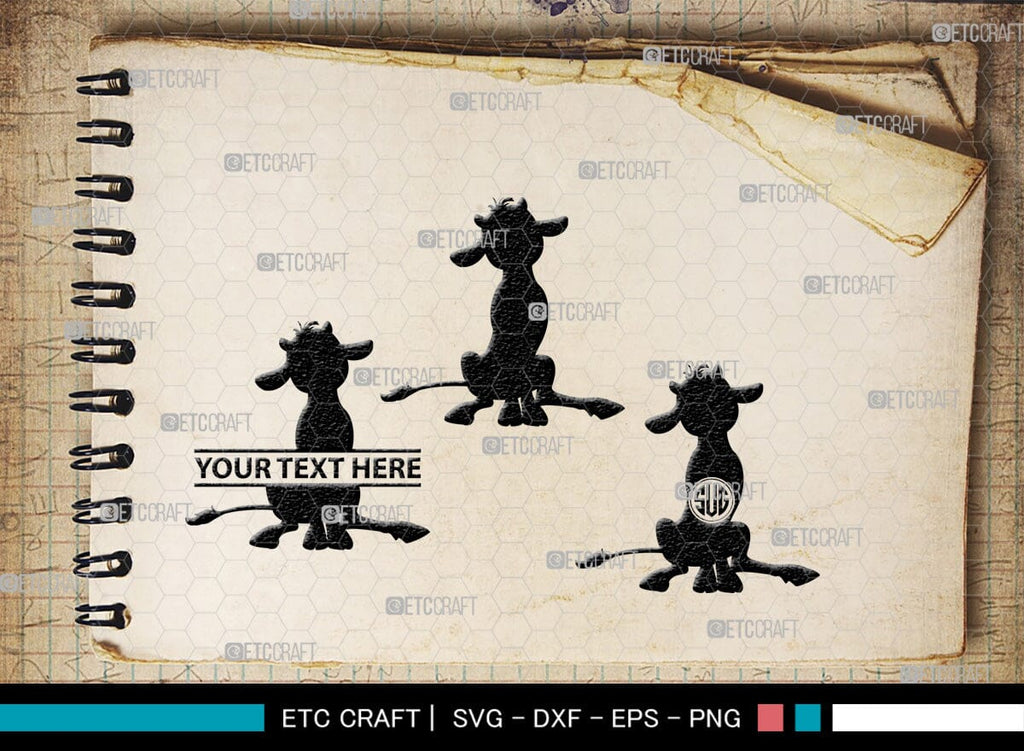 Ferdinand Monogram, Ferdinand Silhouette, Ferdinand SVG, Ferdinand Bull ...