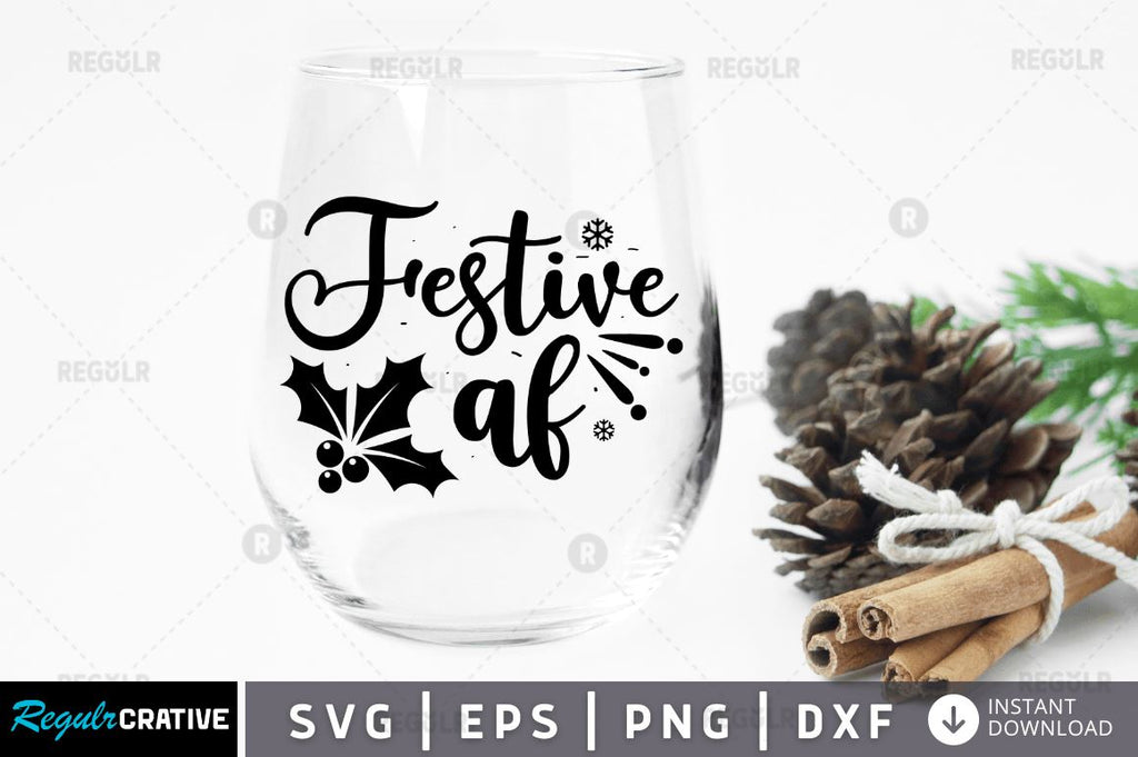 Festive af SVG - So Fontsy