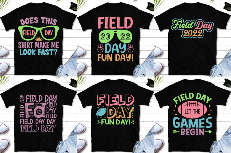 Field Day Quotes Svg Bundle,End of School,School Game Day - So Fontsy