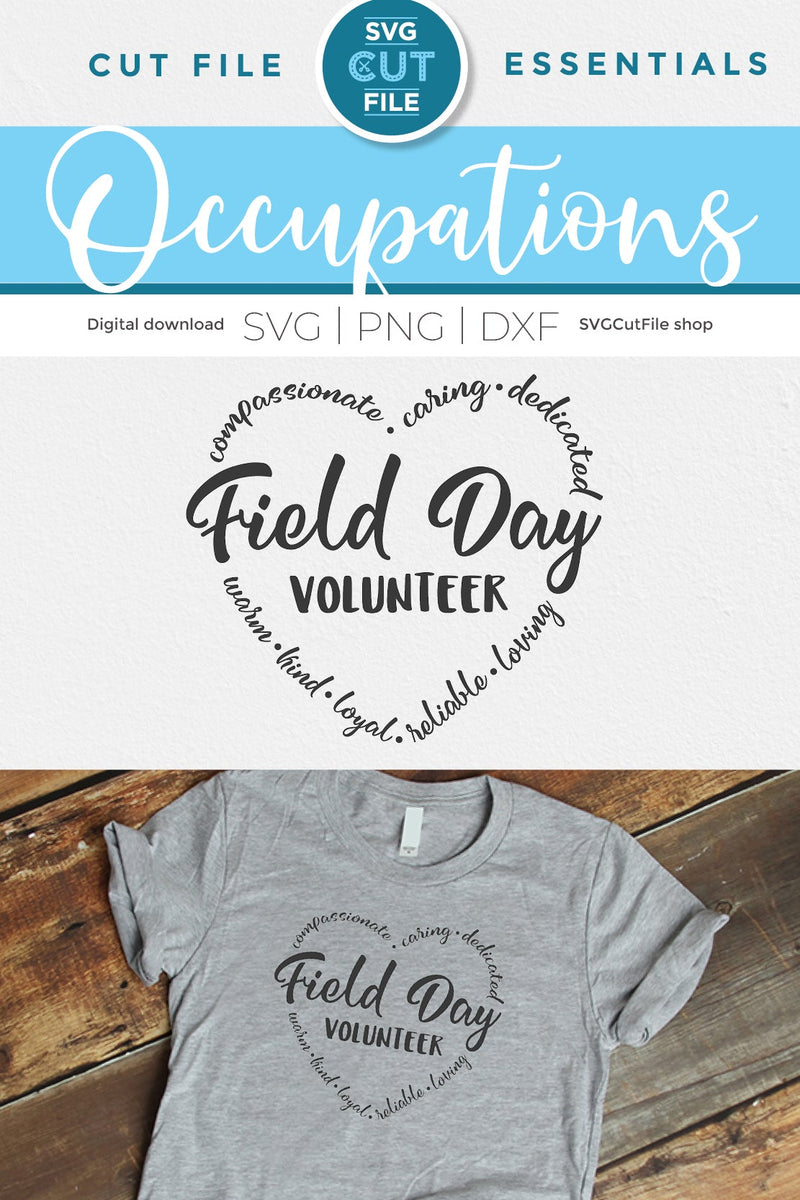 Field day volunteer svg - So Fontsy