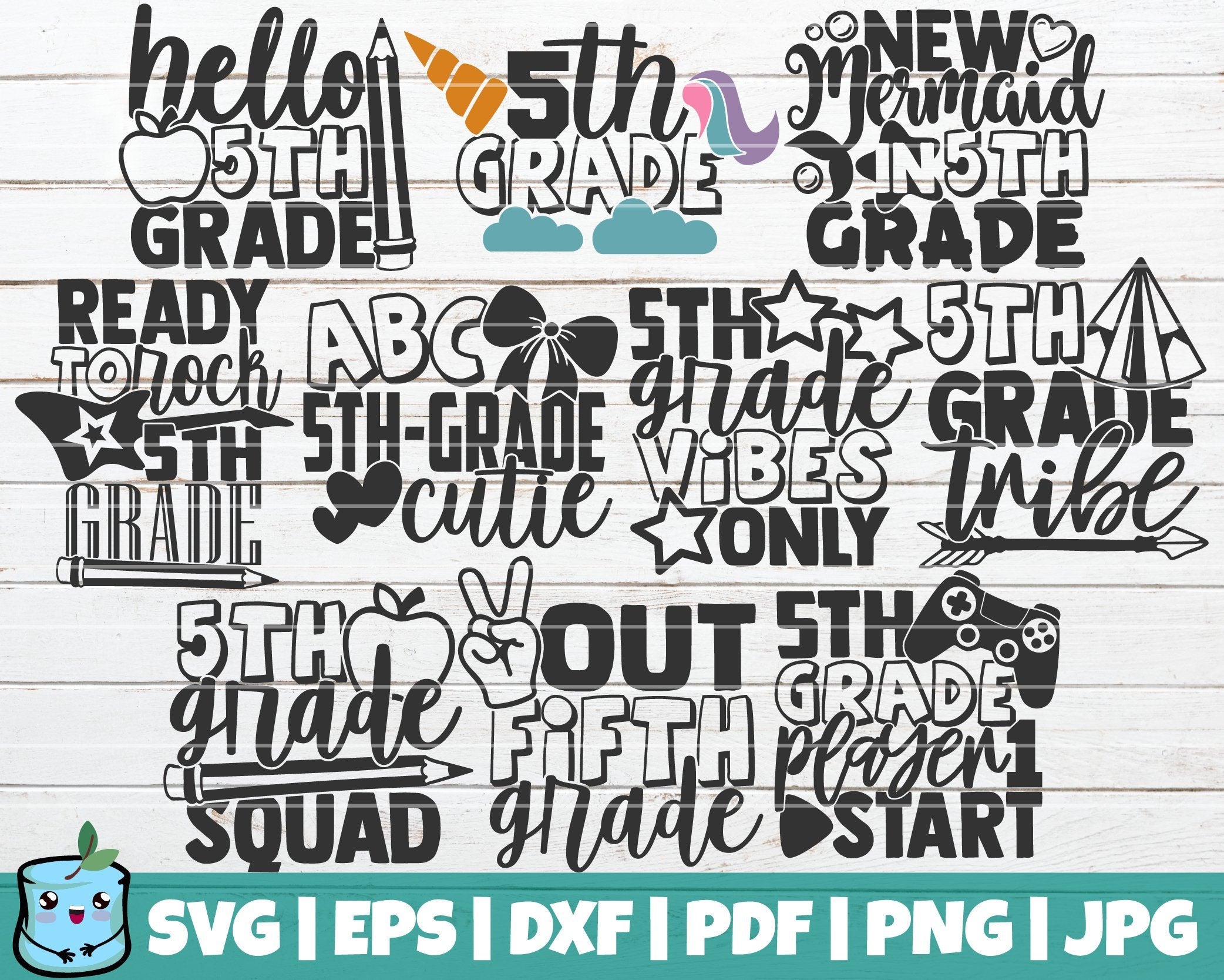 Fifth Grade SVG Bundle - So Fontsy
