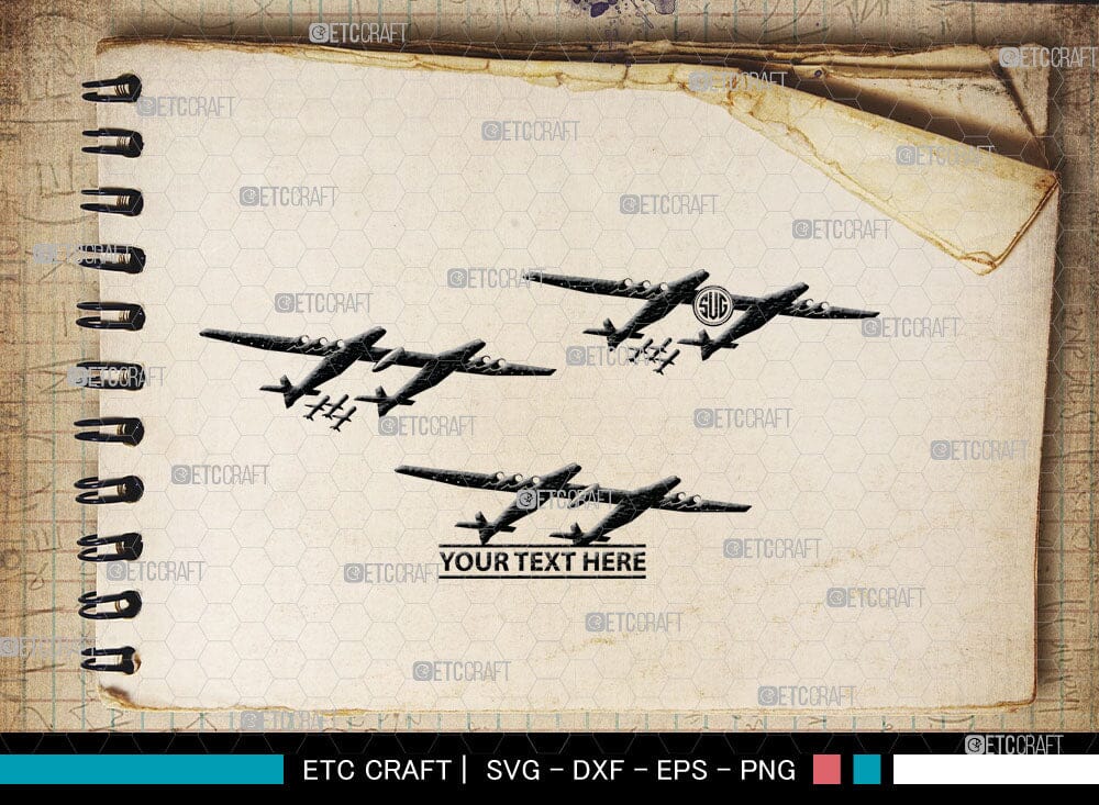 Fighter Aircraft Monogram, Fighter Aircraft Silhouette, Jet Biman Svg ...