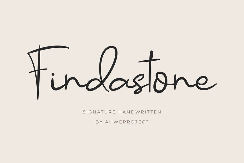 Findastone - Delicate and Fine Script - So Fontsy