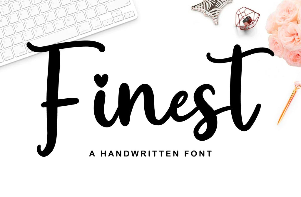 Finest - Handwritten Font - So Fontsy