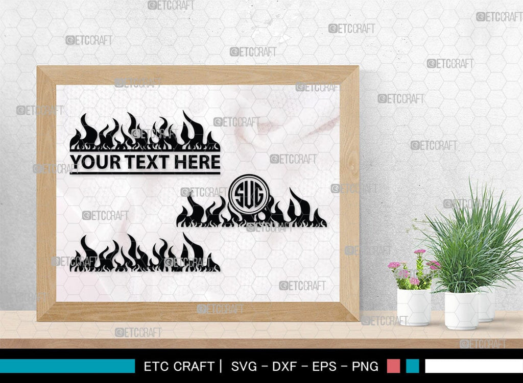 Fire Monogram, Fire Silhouette, Fire SVG, Flames Svg, Fire Flame Svg ...