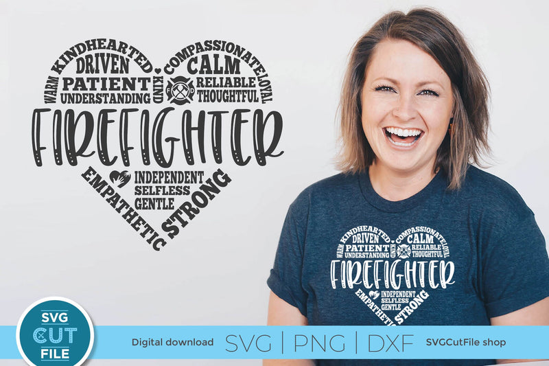 Firefighter svg- fire fighter svg for emergency services - So Fontsy