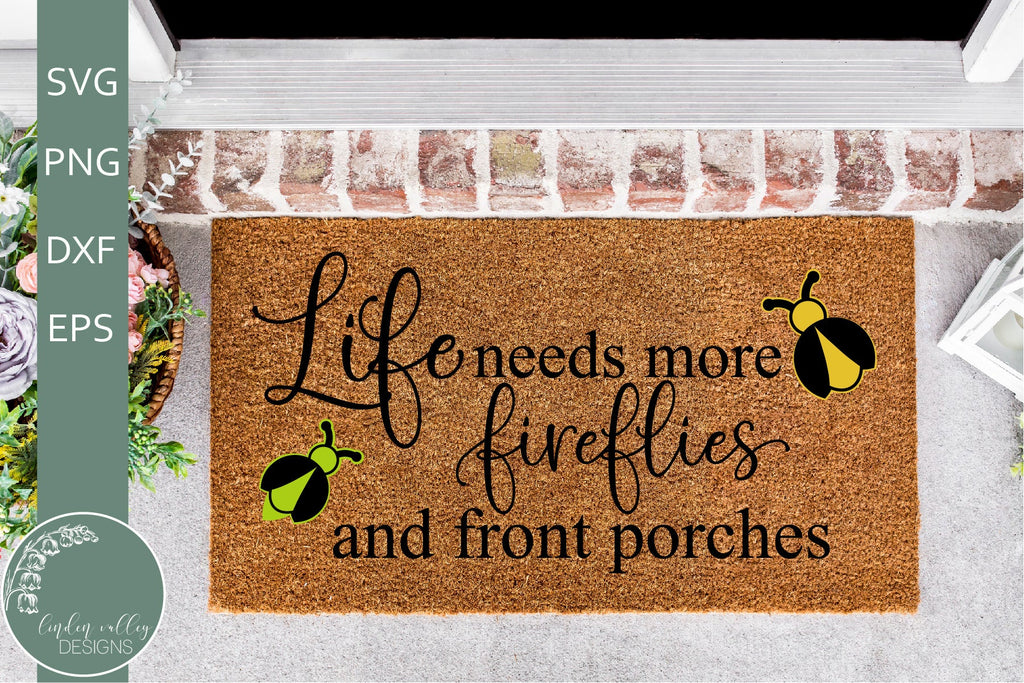 Fireflies and Porches SVG-Farmhouse Porch SVG - So Fontsy