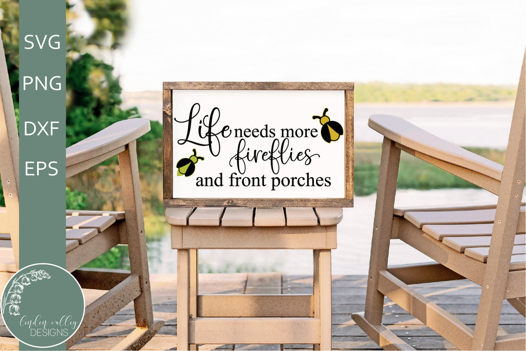 Fireflies and Porches SVG-Farmhouse Porch SVG - So Fontsy