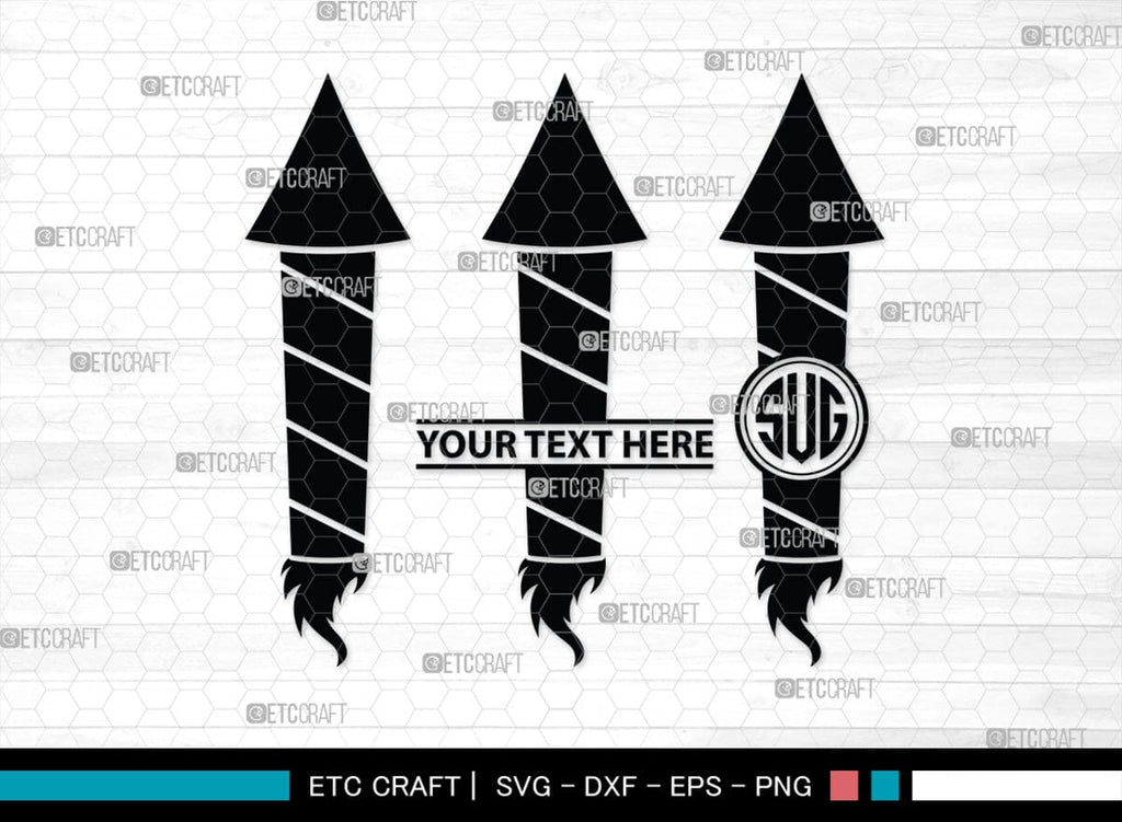 Fireworks Monogram, Fireworks Silhouette, Fireworks SVG, Fireworks Roc ...