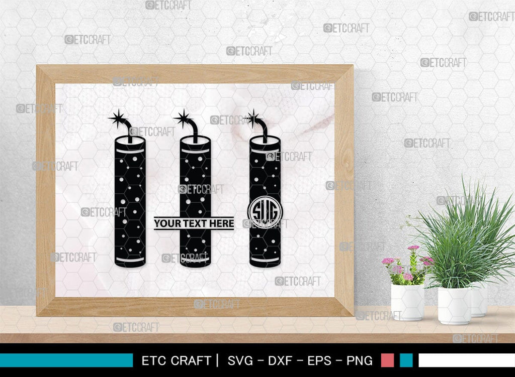 Fireworks Monogram, Fireworks Silhouette, Fireworks SVG, Fireworks ...