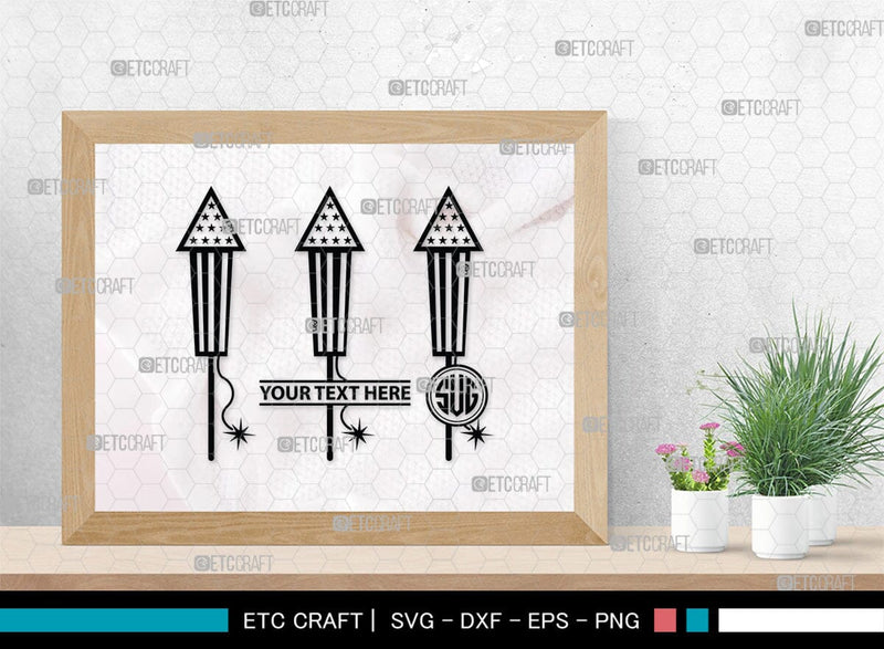 Fireworks Monogram, Fireworks Silhouette, Fireworks SVG, Fireworks ...
