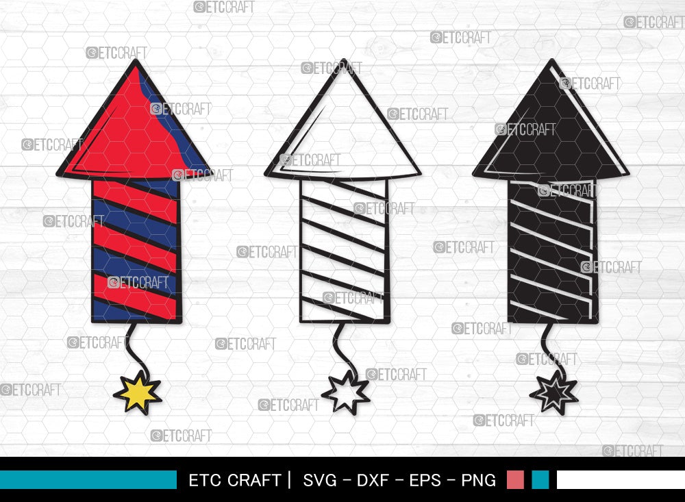 Fireworks SVG Cut File | Fireworks Rocket Svg | Fireworks Svg | 4th Of ...
