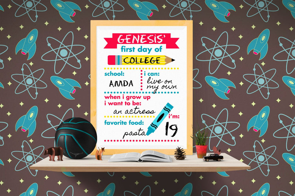 First Day of School Poster - So Fontsy