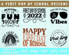 First Day Of School SVG Bundle, 6 Designs, Happy First Day Of School ...