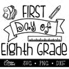 First Day of School Typography Bundle ALL GRADES - So Fontsy