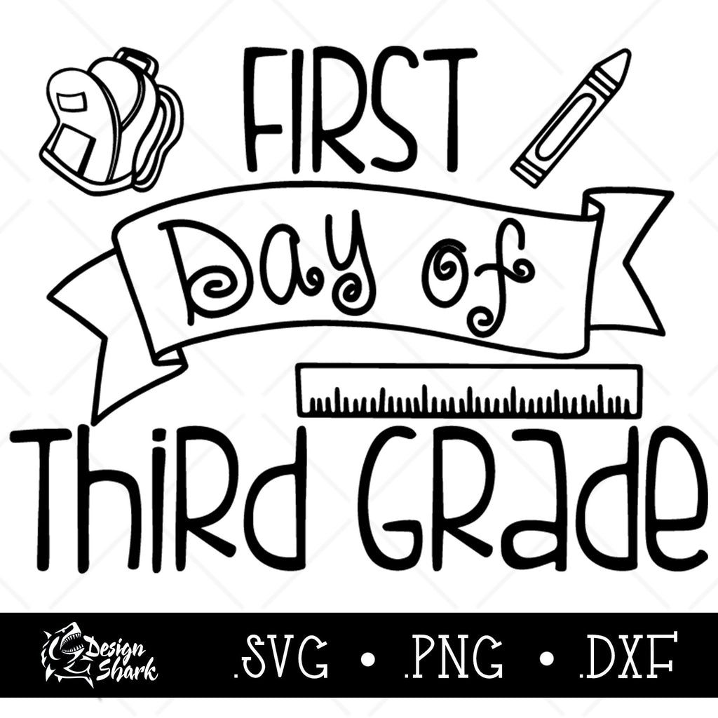 First Day of School Typography Bundle ALL GRADES - So Fontsy