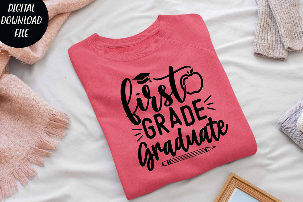 First grade graduate svg, First grade teacher svg, - So Fontsy