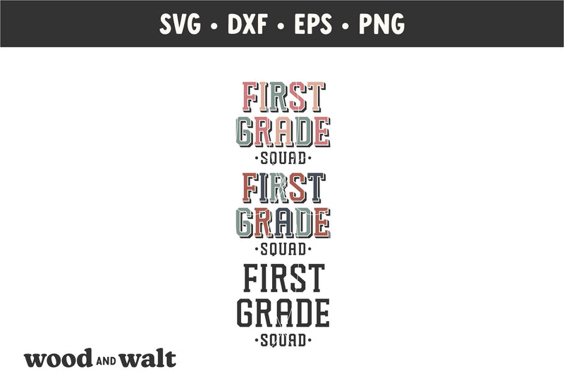 First Grade Squad SVG | Back To School SVG - So Fontsy