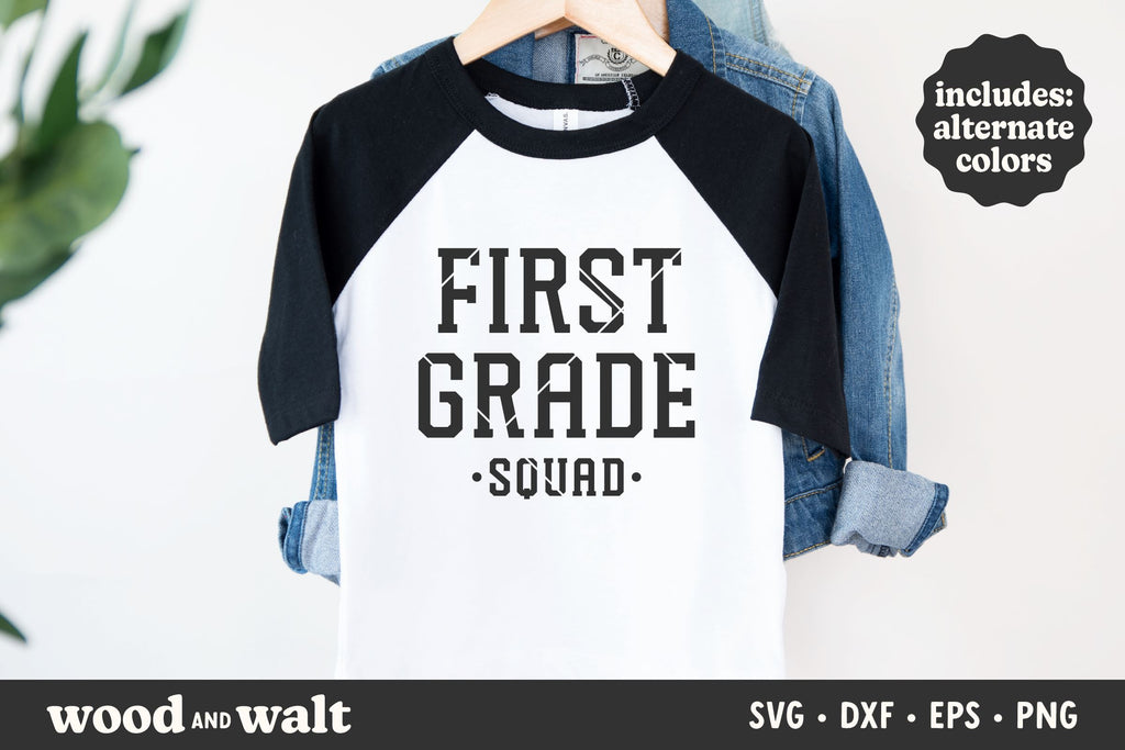 First Grade Squad SVG | Back To School SVG - So Fontsy