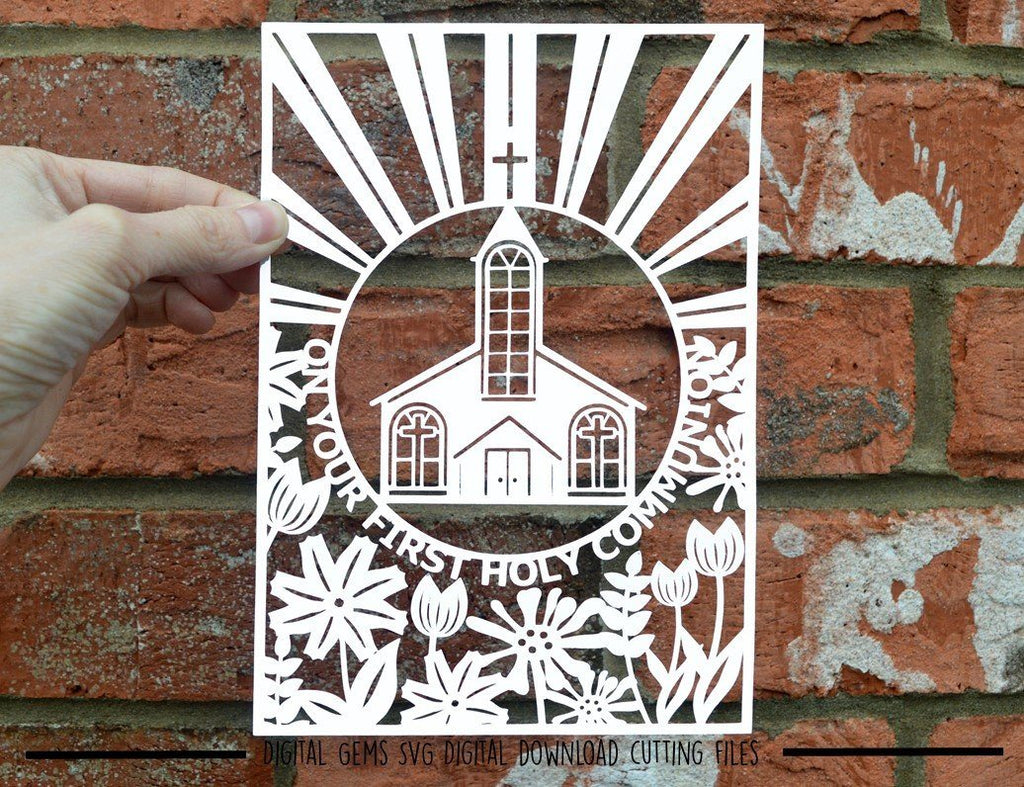 First holy communion SVG / DXF / EPS files - So Fontsy