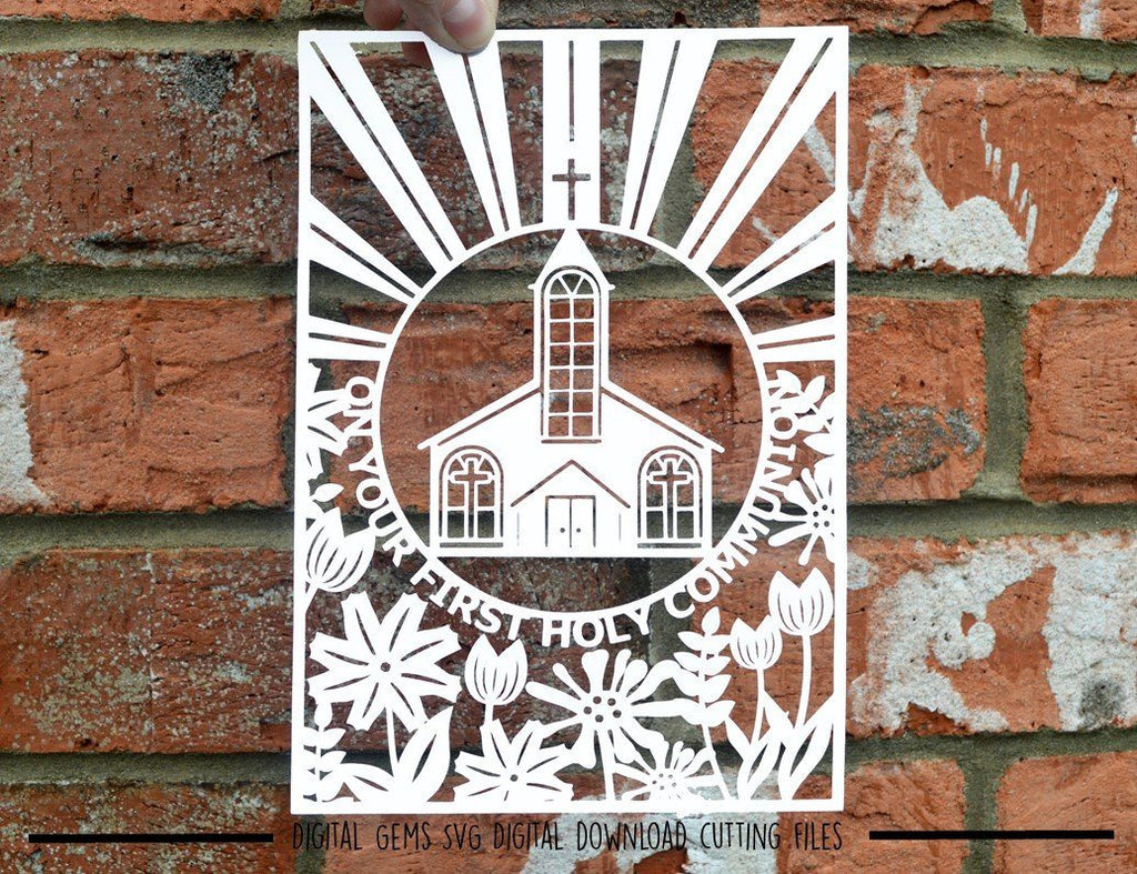 First holy communion SVG / DXF / EPS files - So Fontsy