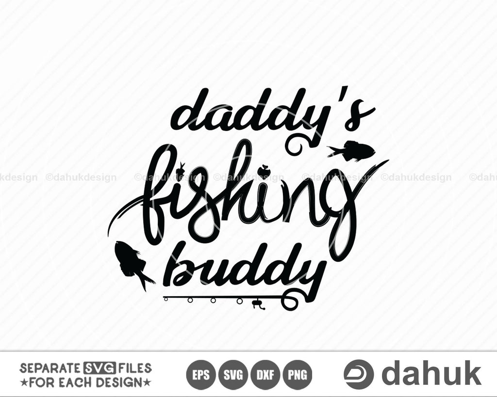 fishing buddy svg, fishing svg, funny kids svg, daddy svg, onesie svg ...