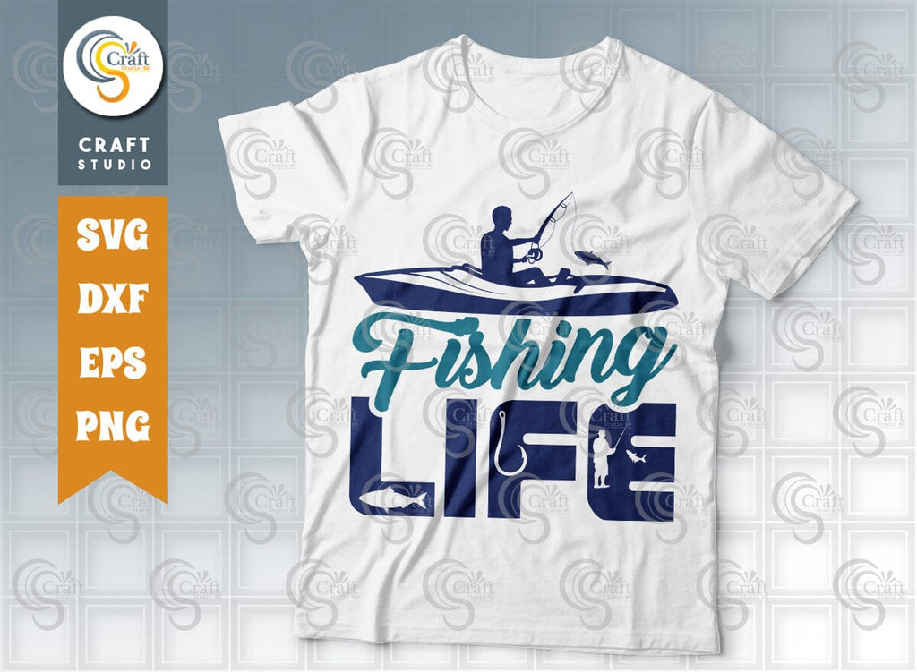Fishing SVG Bundle, Fishing Rod Svg, Happy Fishing Svg, Fishing Hook ...