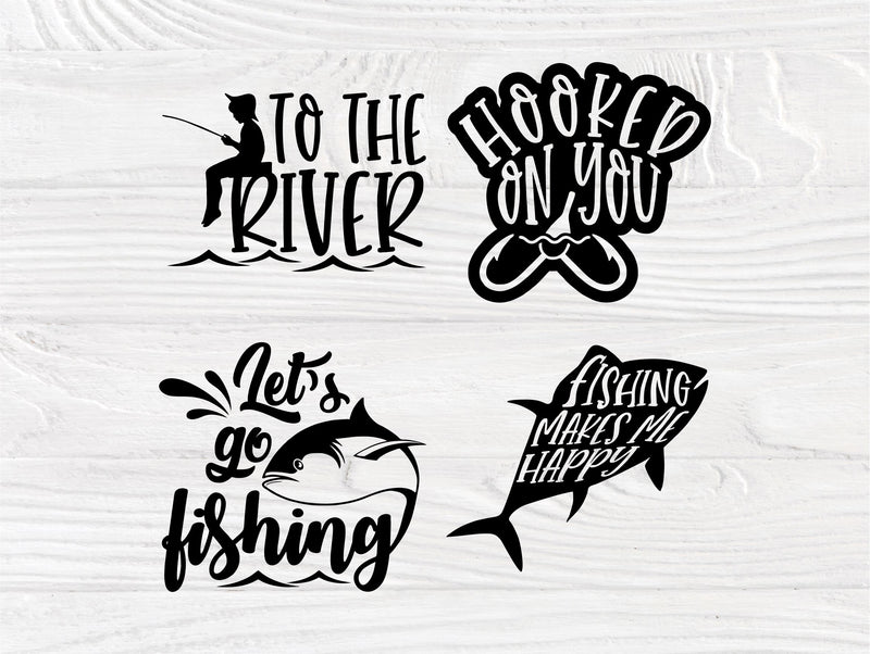 Fishing SVG Cut Files, Fish Svg Bundle, Funny Svg - So Fontsy