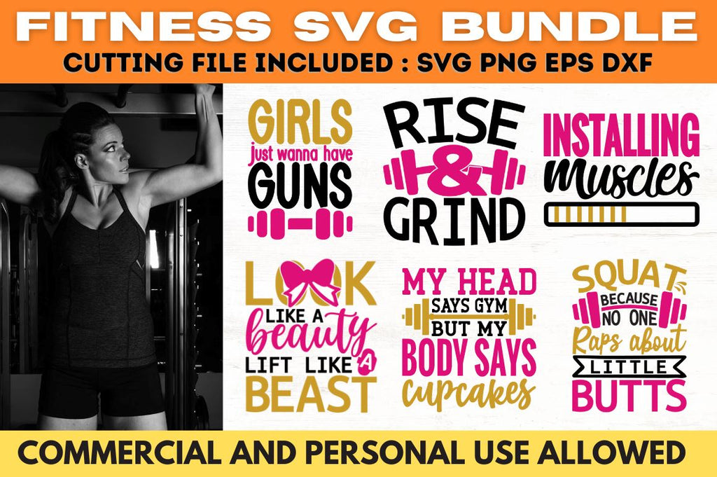 Fitness SVG Bundle - So Fontsy
