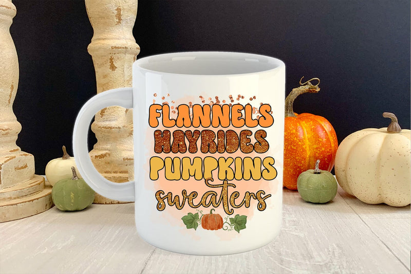 Flannels Hayrides I Fall Sublimation I Autumn Sublimation PNG - So Fontsy