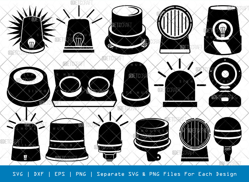 Flashing Light SVG, Light Silhouette, Torch Svg, Torch Light Svg ...