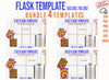 Flask Template, Bundle Flask Svg, Bundle Flask Template, Flask 5,6,7,8 ...
