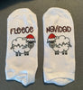 Fleece Navidad Sublimation Socks | Christmas Sock Sublimation - So Fontsy