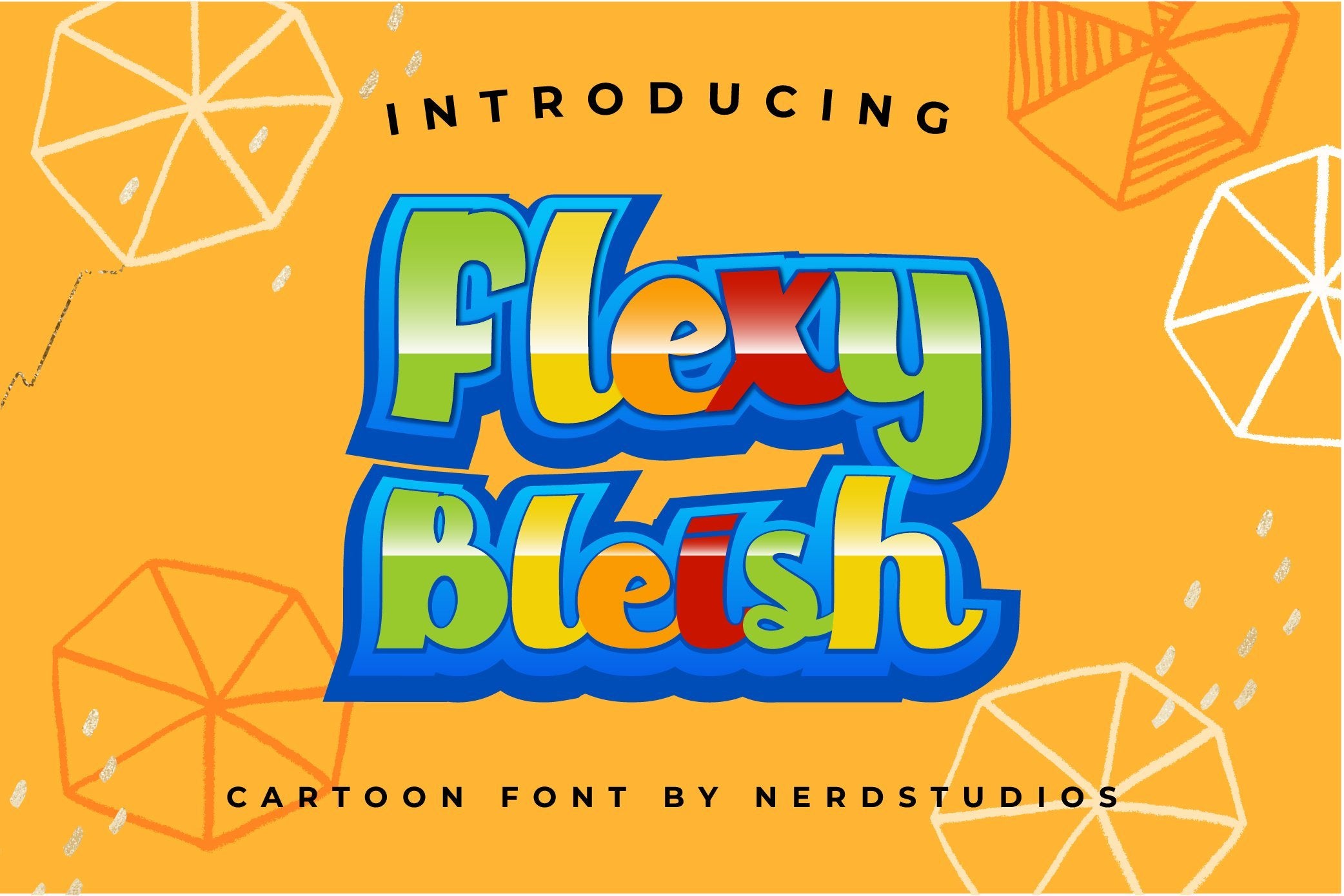 Flexy Bleish Cartoon Font - So Fontsy