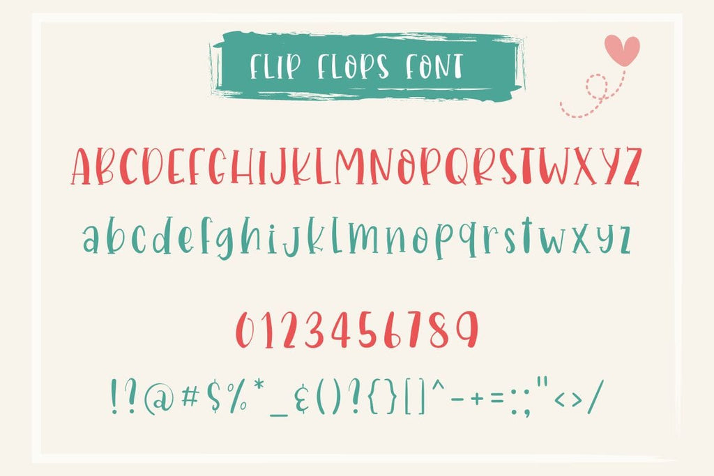 Flip Flops - Cute Handwriting Font - So Fontsy